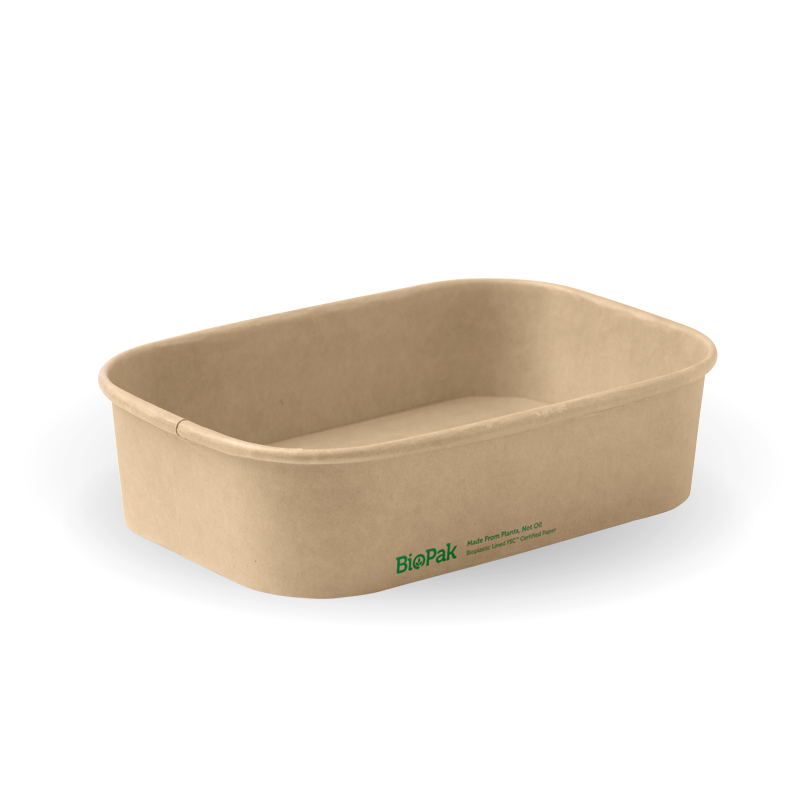 Paper BioBoard Rectangular Containers – Paper Lane Packaging NZ